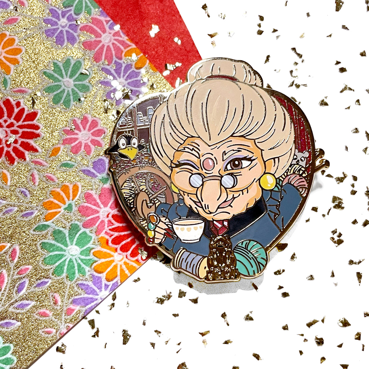 Crafty Witch Enamel Pin – Shishido Creative