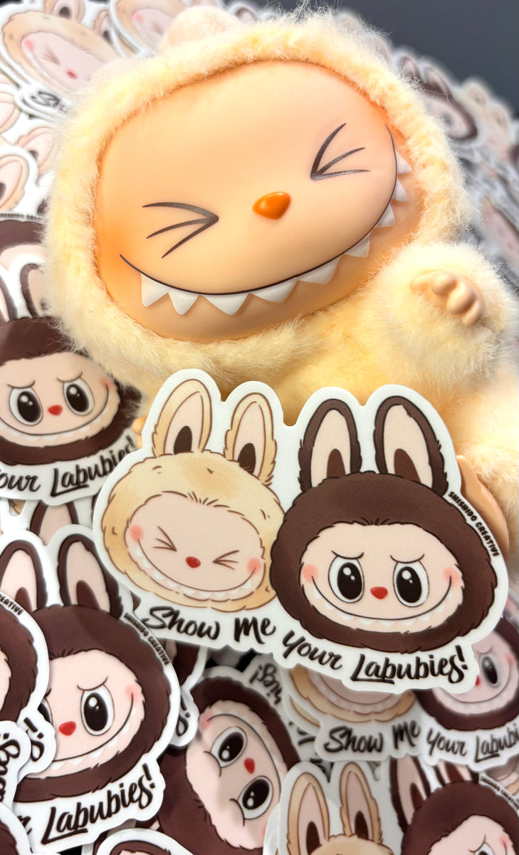 Show Me Your Labubies! • 3” Matte Waterproof Vinyl Sticker – Shishido ...