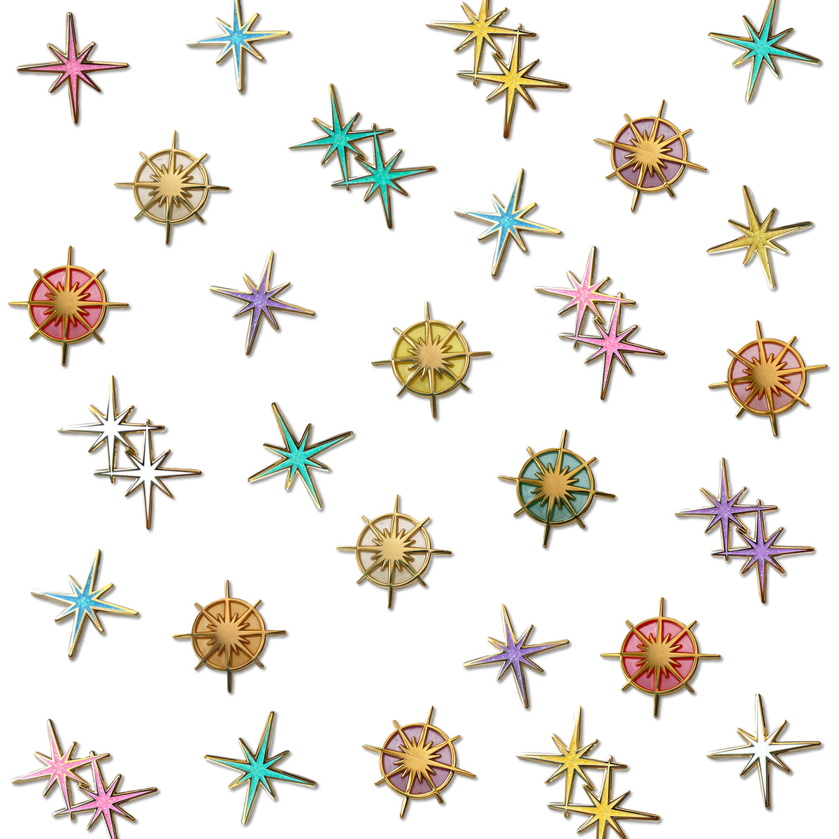 90s Sparkles Filler Enamel Pins – Shishido Creative