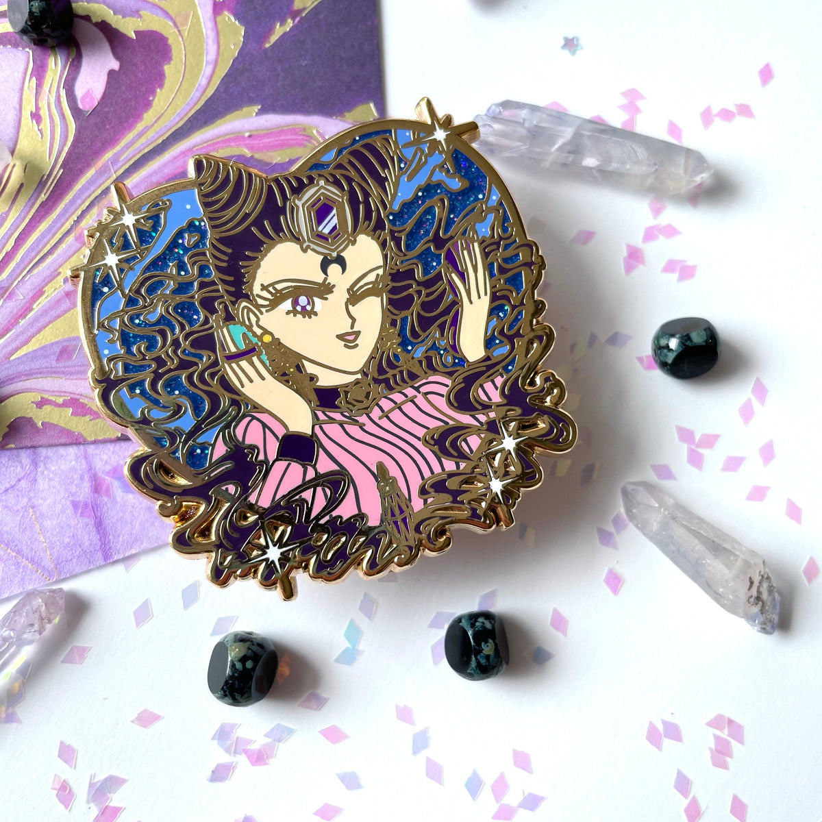 Fiery Fashionista Enamel Pin – Shishido Creative